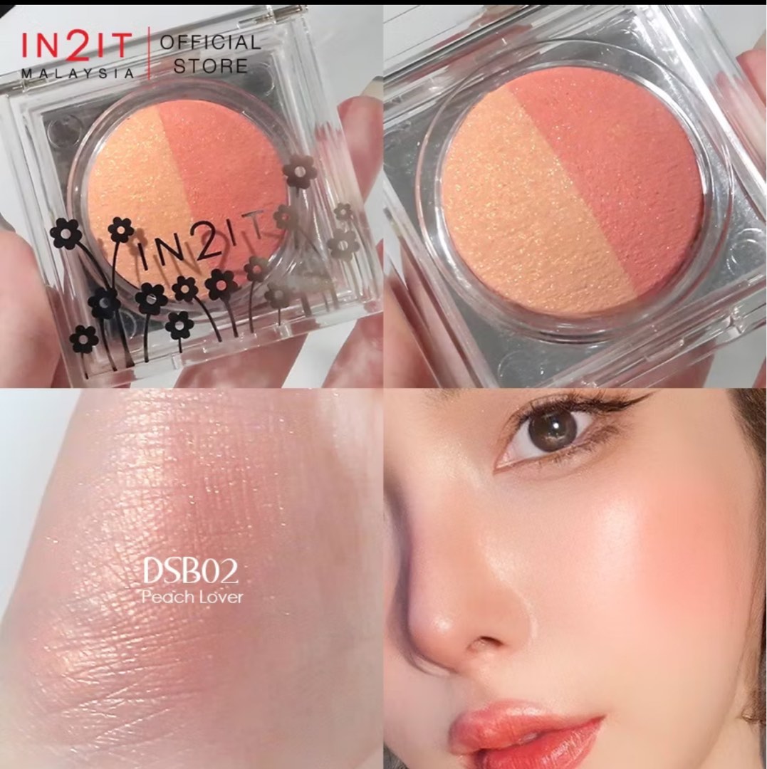IN2IT Duo Sheer Shimmer Blush, Beauty & Personal Care, Face, Makeup on ...