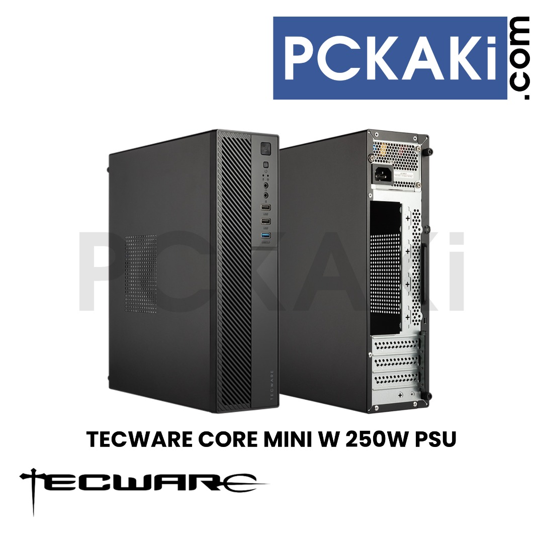 [IN STOCK] TECWARE CORE MINI SFF PC CASE WITH BUILT IN 250W PSU POWER ...