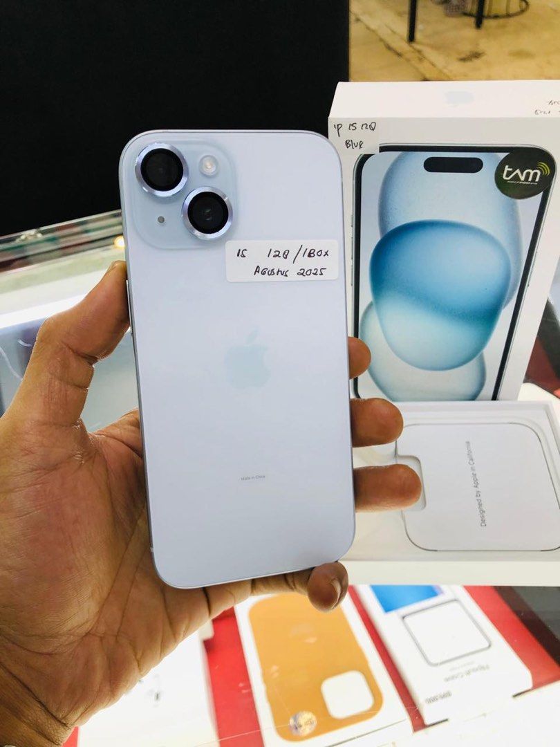 iphone 15 128gb biru garansi ibox, Telepon Seluler & Tablet, iPhone ...