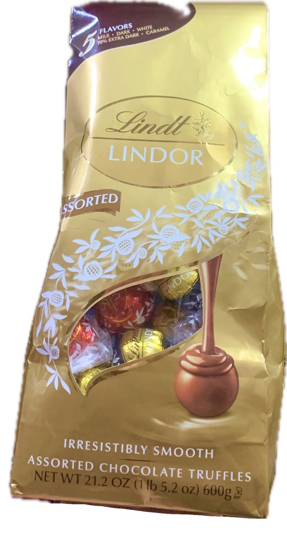 LINDT LINDOR ASSORTED CHOCOLATE TRUFFLES 600G, Food & Drinks, Other ...