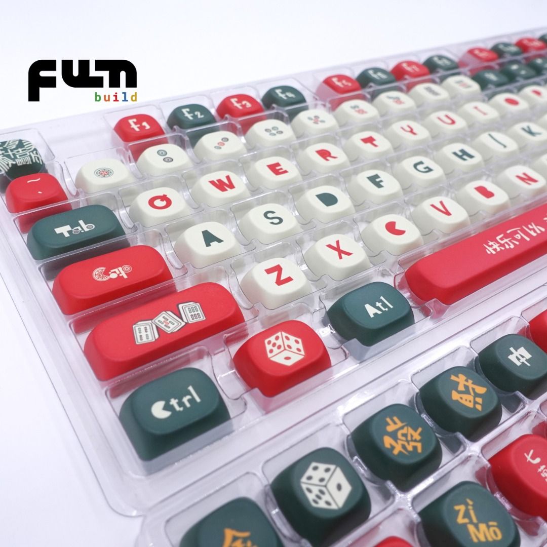 [MAHJONG Keycaps][MOA Profile] Dye Sublimation Printed 129 Keys for ...