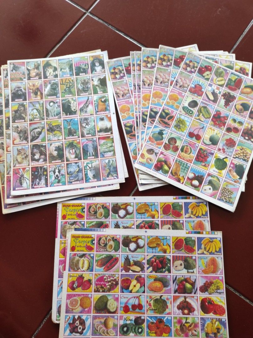 Kartu Mainan gambaran umbul jadul lawas antik, Antik, Furnitur di Carousell