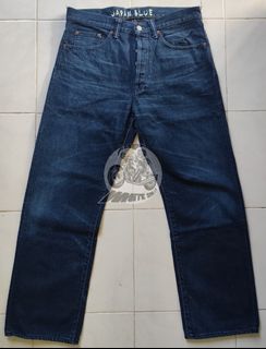 Stevenson Overall co Indigo Dye Pull Over Shirt Samurai jeans Momotaro Iron Heart Pure blue ...