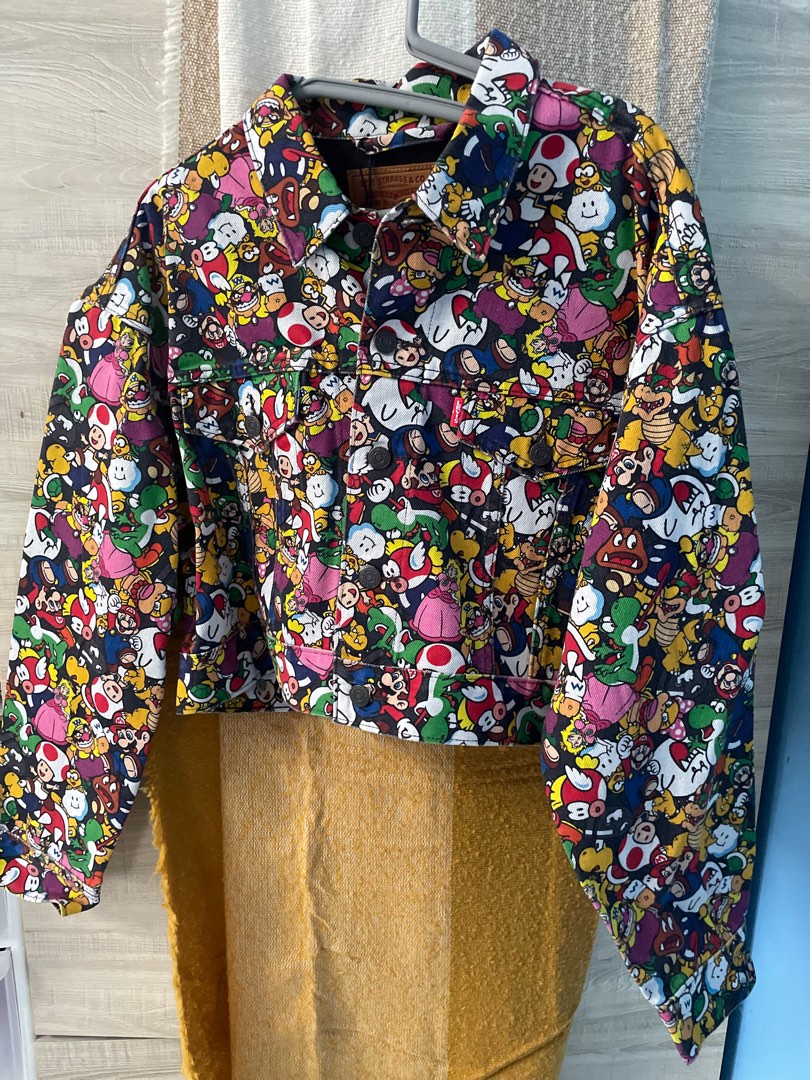 NEW Levis Mario Crop Oversize Denim Jacket Limited, Women's Fashion ...