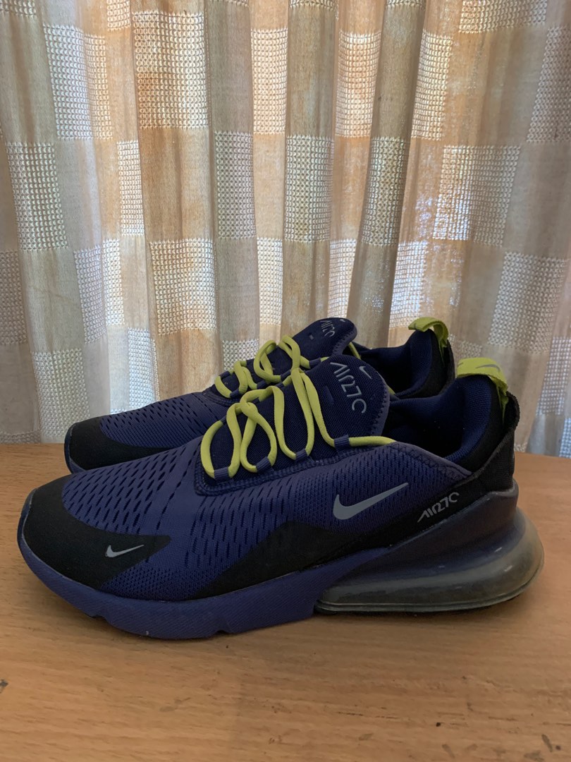 Nike Air Max 270 C navy blue, Fesyen Pria, Sepatu , Sneakers di Carousell