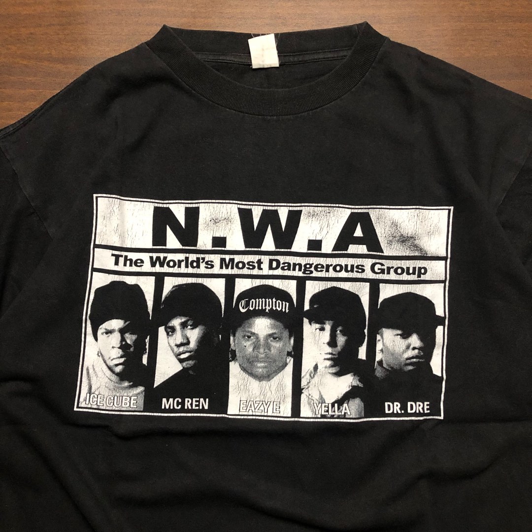 N.W.A The World’s Most Dangerous Group RapTee, Fesyen Pria, Pakaian ...