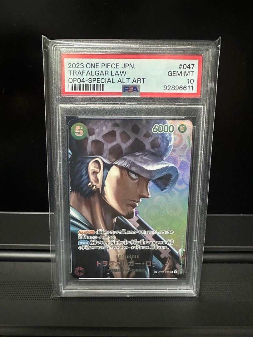 One Piece PSA10 OP04 SP Trafalgar Law, Hobbies & Toys, Toys & Games on Carousell