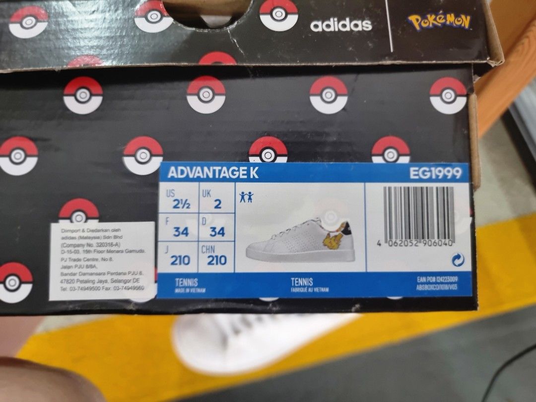 Original Adidas Pokemon Pikachu (Kids), Babies & Kids, Babies & Kids ...