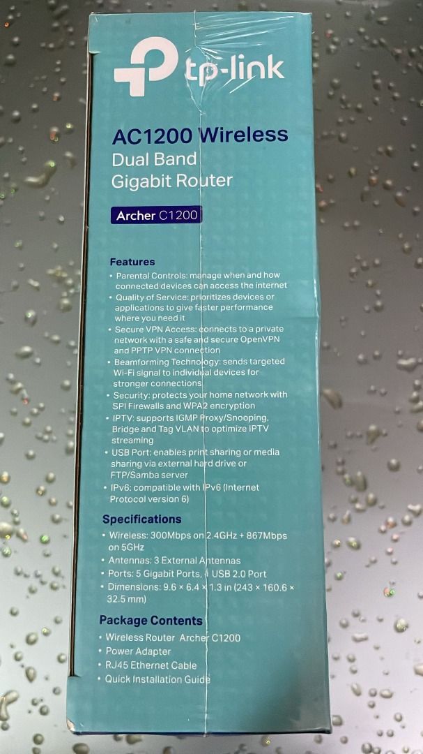 P tp-link AC1200 Archer C1200 wireless 雙頻 router WiFi 5 適合3房, 電腦＆科技, 電腦 ...