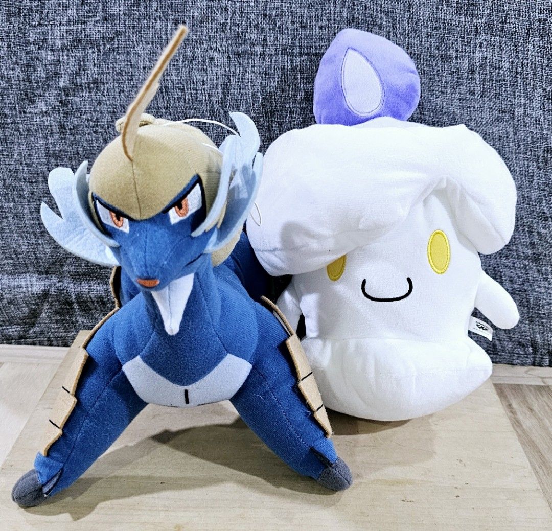 Pokemon Eevee Ponyta Mewtwo Litwick Minccino Happiny Samurott plushies ...