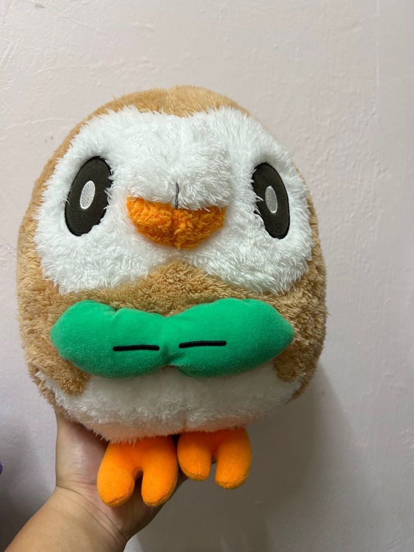 Pokemon Rowlet Fluffy plush, Hobbies & Toys, Toys & Games on Carousell