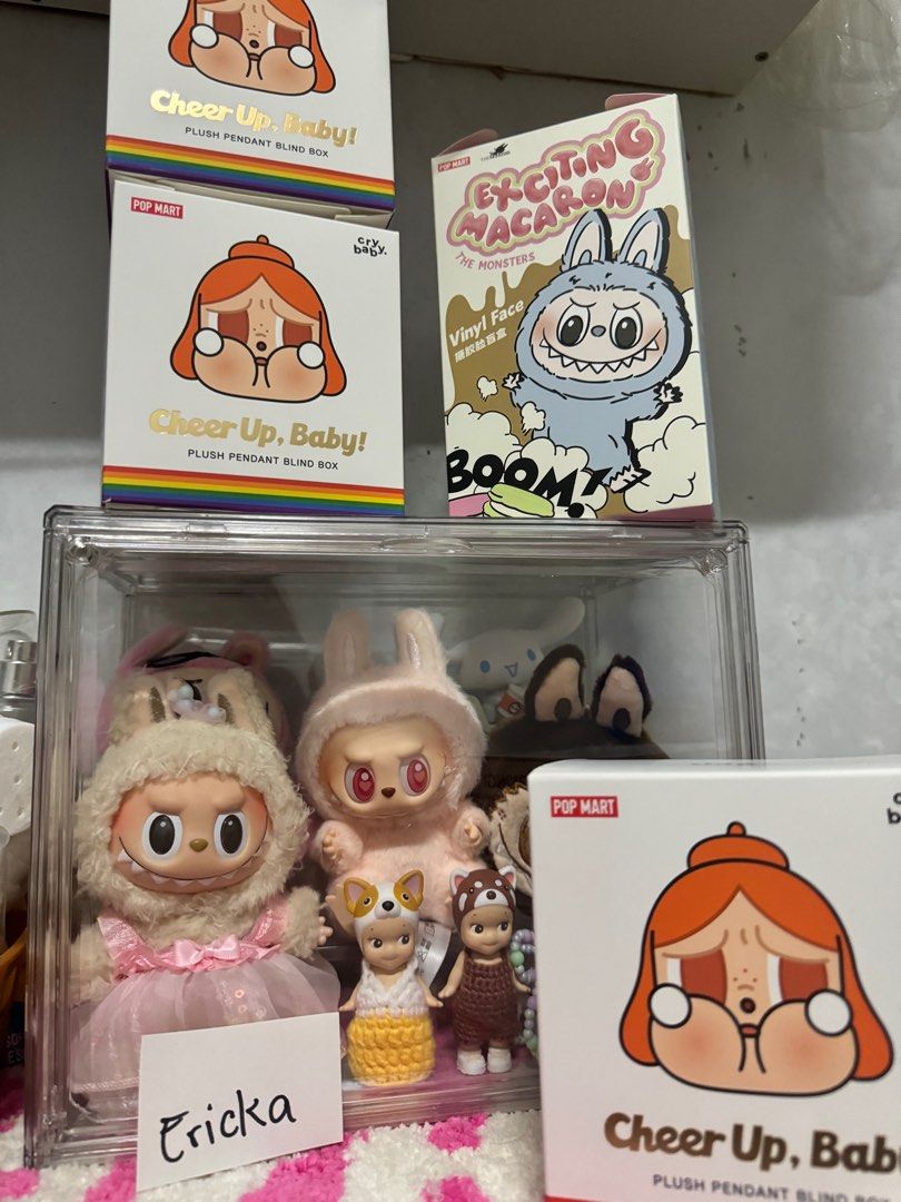 POP MART | Cry Baby and Labubu, Hobbies & Toys, Toys & Games on Carousell