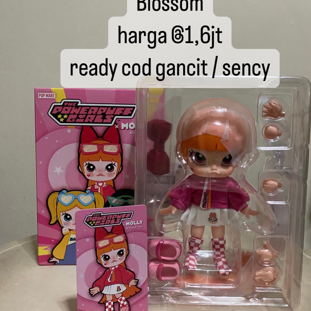 Popmart Molly X PPG Power Puff Girls Blossom Cod Gancit / Sency, Toys ...