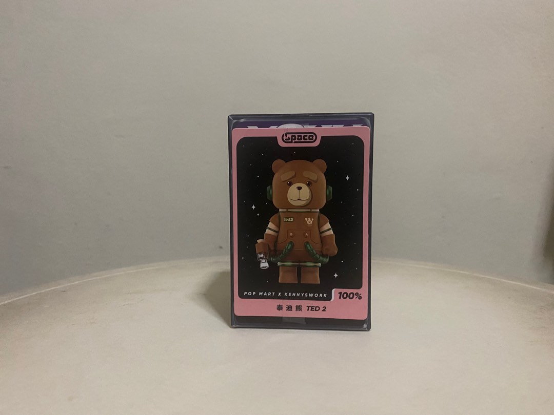Popmart Space Molly 3 Ted 2 foil sealed cuma cek kartu, Toys ...