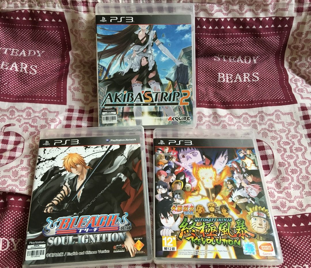 PS3 中文遊戲 - 秋葉原之旅 秋葉脫物語 2 / 火影忍者 疾風傳 終極風暴 革命 / 死神 靈魂引爆, 電子遊戲, 電子遊戲 ...
