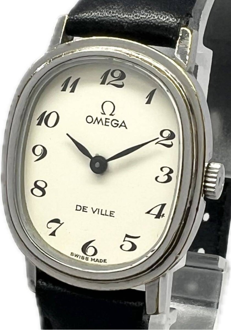 Rare OMEGA De Ville Arabic Dial Ladies Hand-wound Antique Vintage Watch ...
