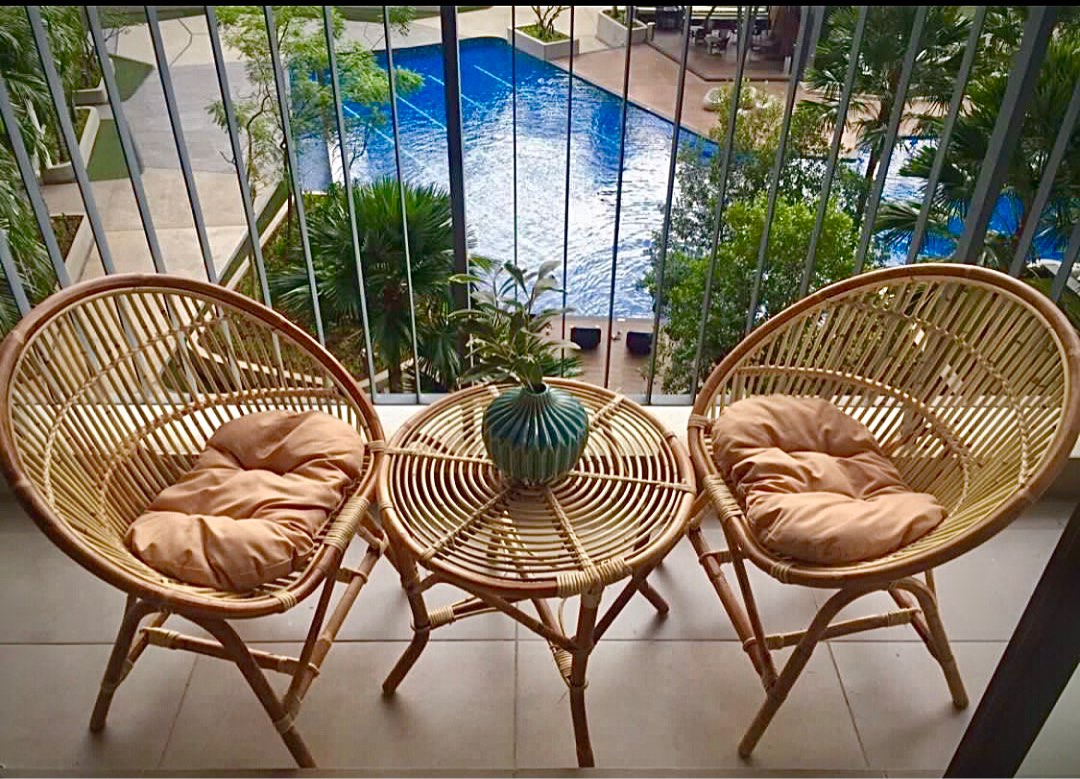 Rattan Shell Patio Chairs/Rattan Patio Chairs/Original Rattan Guest ...