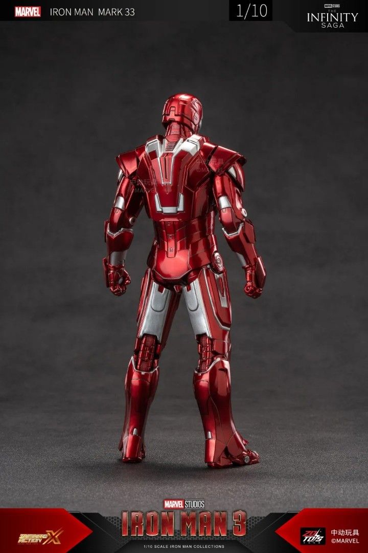 (Reserved) ZD Toys Iron Man Figure / Mark 33 / Iron Man 3, Hobbies ...