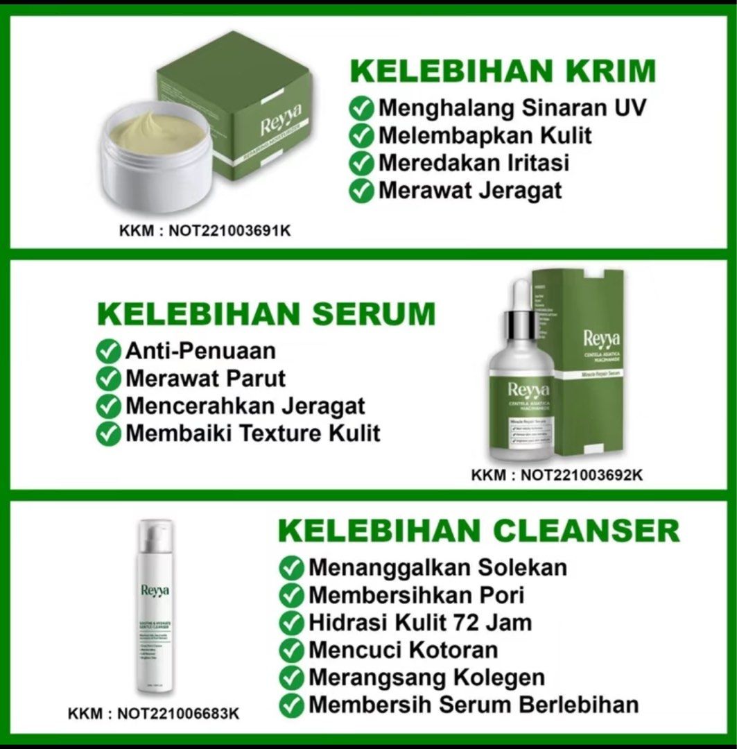 Reyya Skincare (BRAND NEW) Combo Jimat , Beauty & Personal Care, Face, Face Care on Carousell