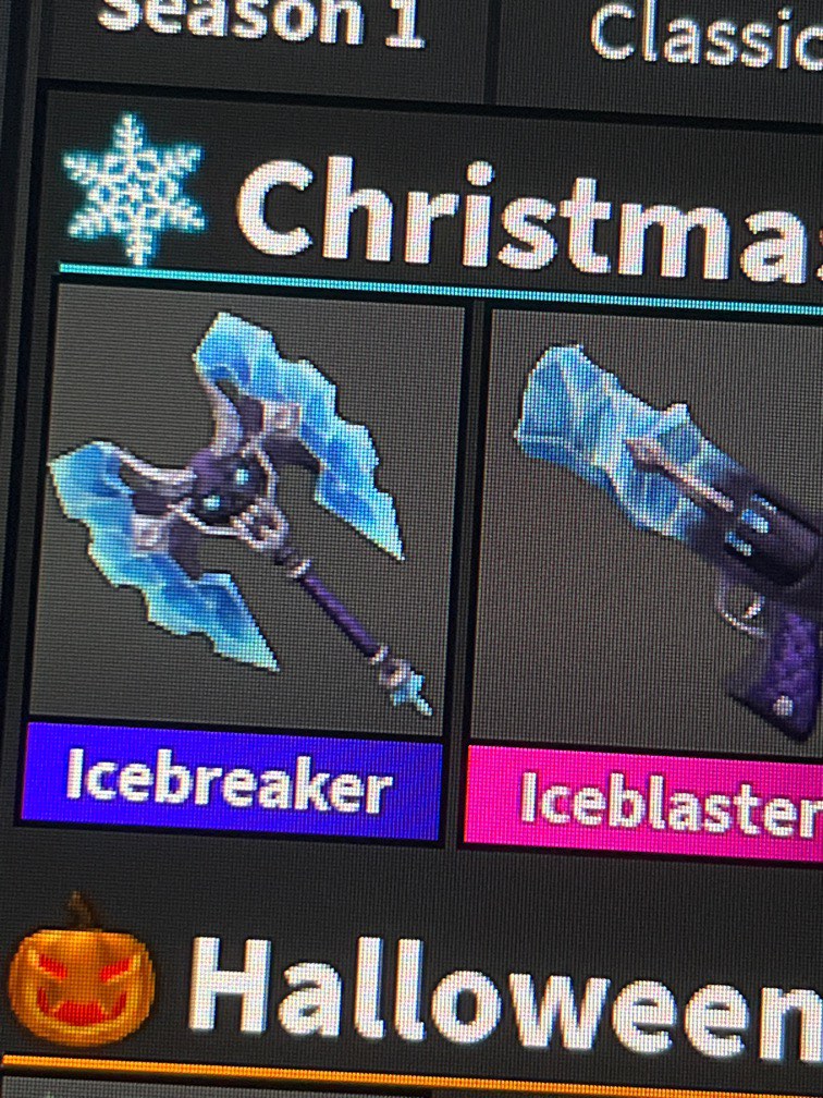 Roblox Mm2 ice set, 電子遊戲, 電子遊戲, 其他 - Carousell