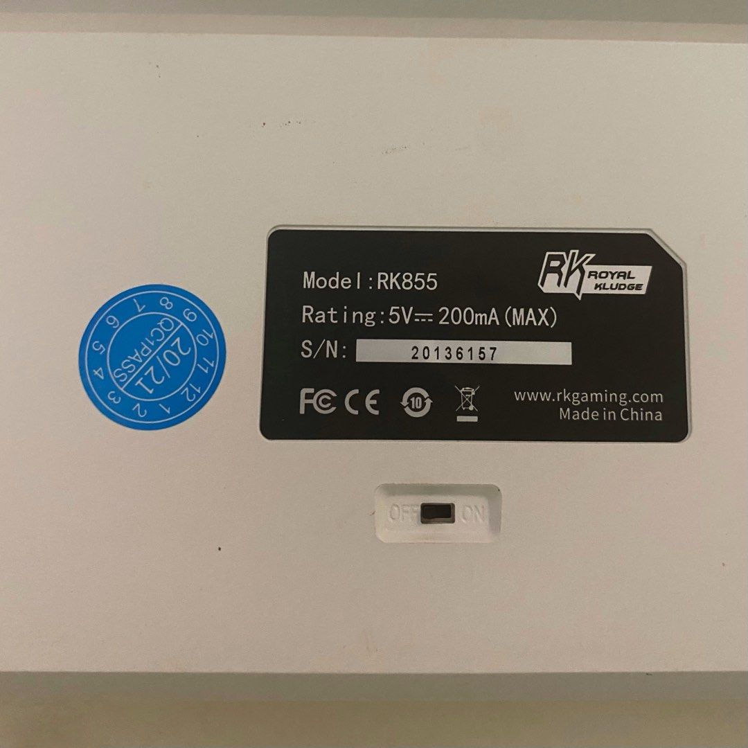 Royal Kludge Keyboard (RK855) Blue Switch, Computers & Tech, Parts ...