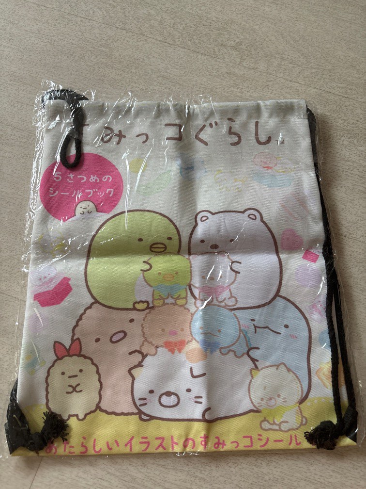 Sumikko Gurashi Drawstring Backpack, Women's Fashion, Bags & Wallets ...