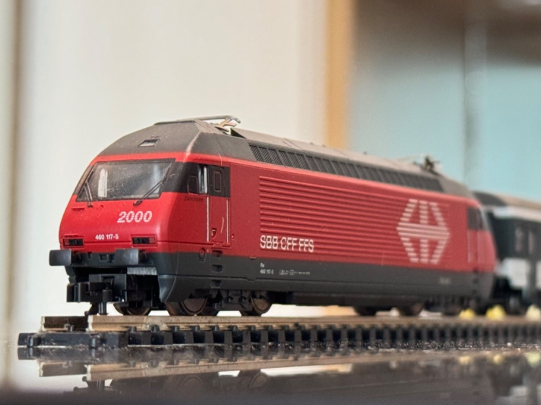 Trix N scale 1:150 瑞士 國鐵 SBB Re460 Lok2000 機車 港鐵 MTR 九鐵 KCR Ktt 九廣通 同款 ...
