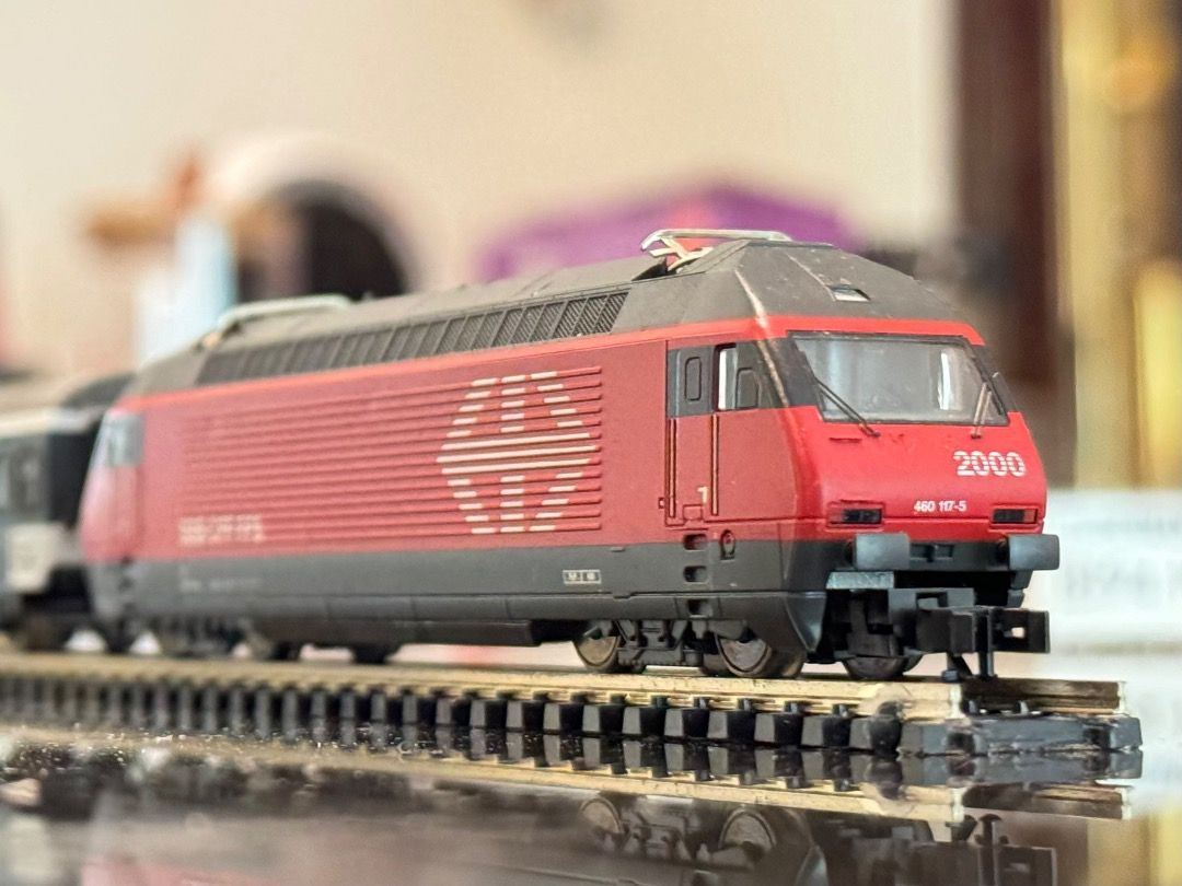 Trix N scale 1:150 瑞士 國鐵 SBB Re460 Lok2000 機車 港鐵 MTR 九鐵 KCR Ktt 九廣通 同款 ...