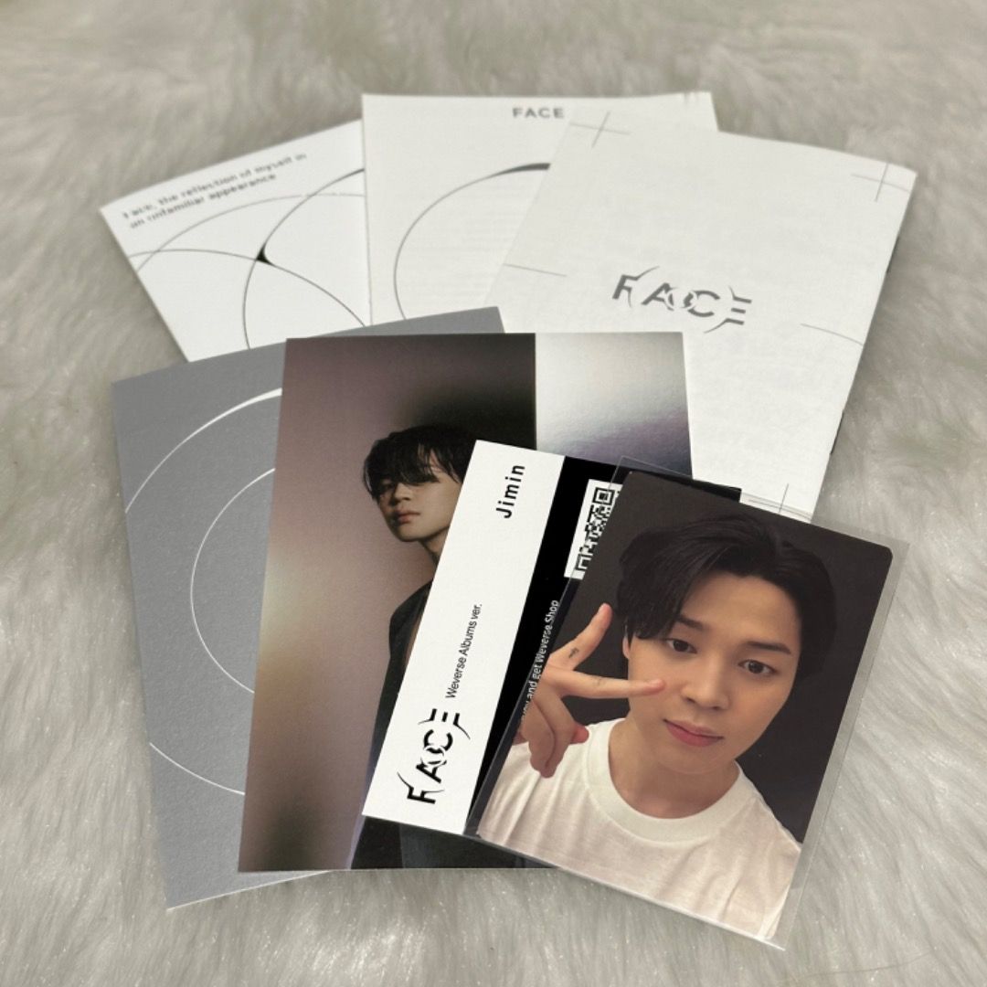 [UNSEALED] BTS Jimin FACE Album Weverse Version Photocard Complete ...