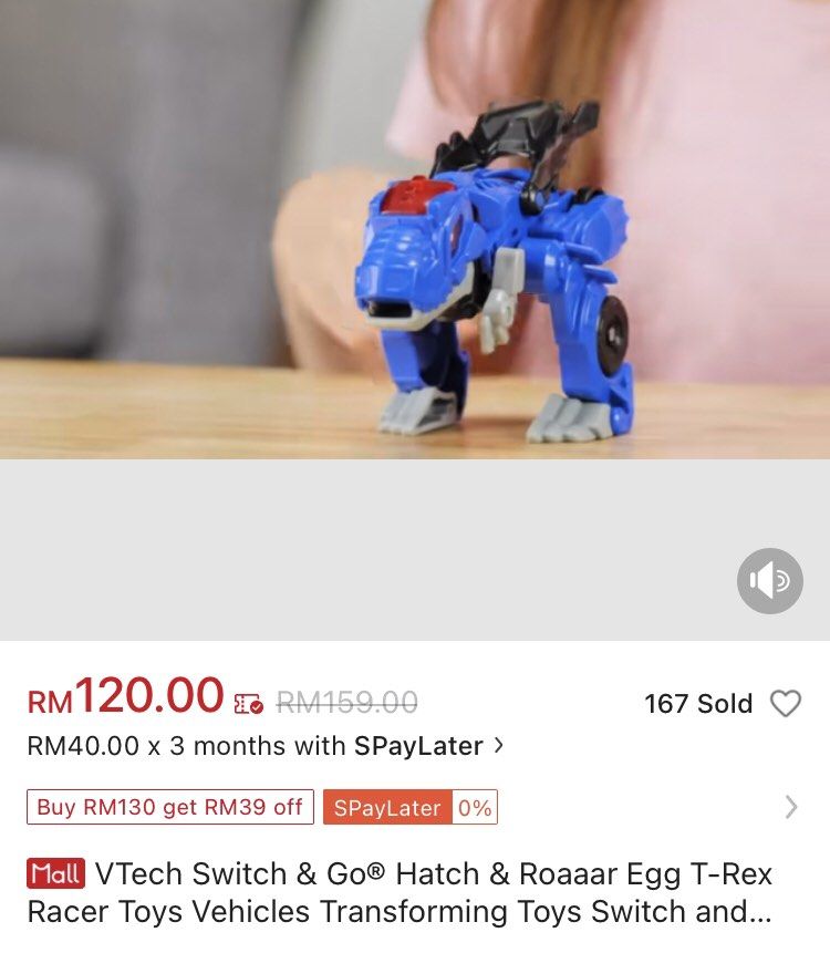 Vtech Switch & Go Hatch Roar Egg Trex, Hobbies & Toys, Toys & Games on ...