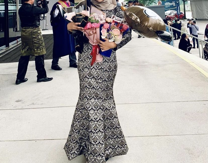 Zalia Jacquard Mermaid Songket Dress, Women's Fashion, Muslimah Fashion ...