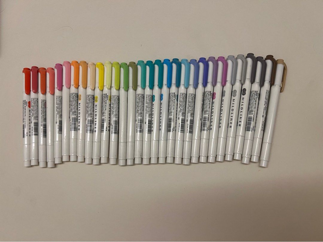 Zebra mildliner brush pen highlighter, Hobbies & Toys, Stationery ...