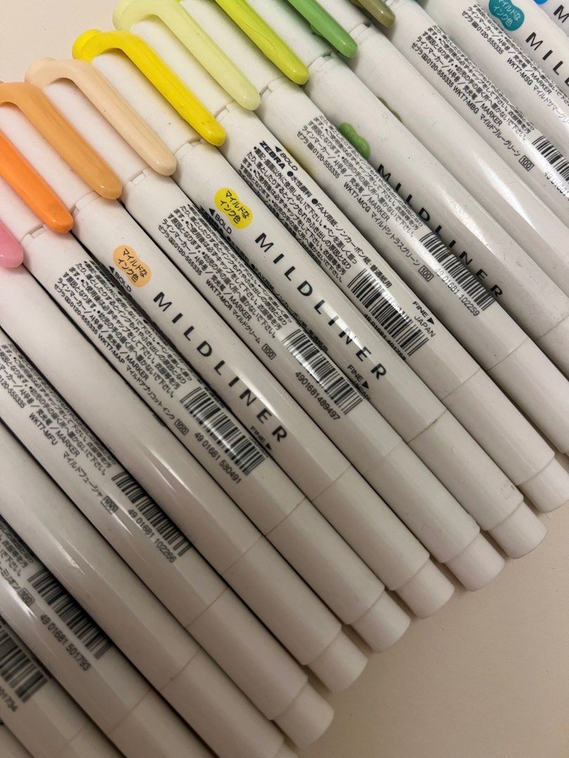 Zebra mildliner brush pen highlighter, Hobbies & Toys, Stationery ...
