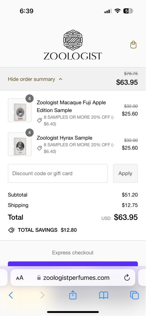 Zoologist Perfume Samples, Beauty & Personal Care, Fragrance & Deodorants on Carousell