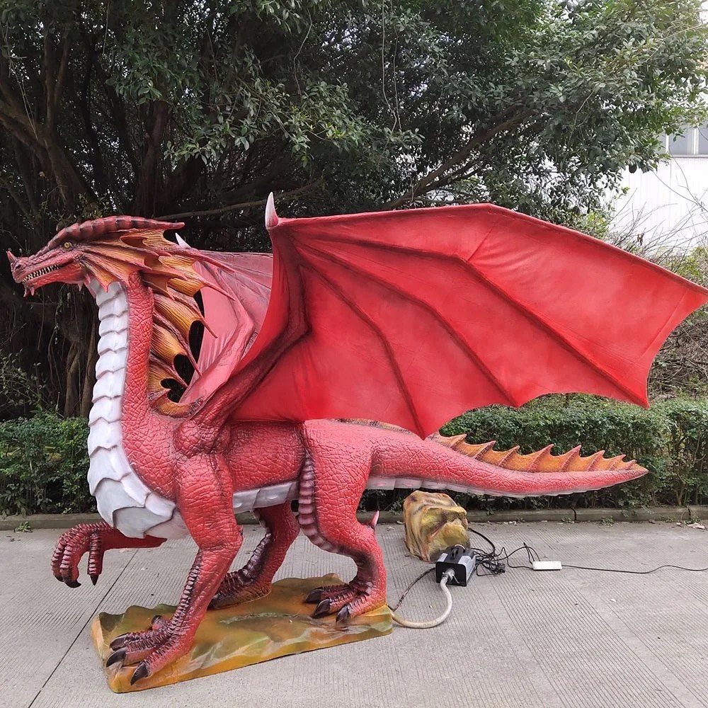 1-50M Length Western Red Dragon Animatronic, Hobbies & Toys, Toys ...