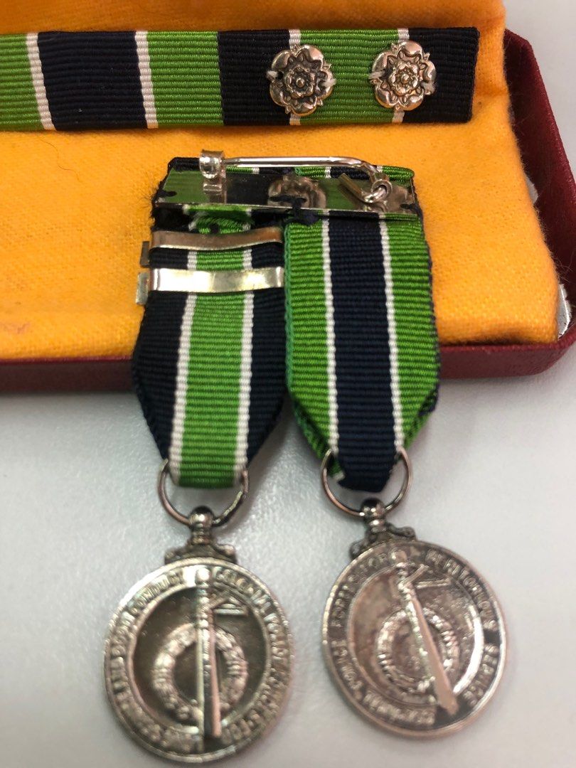 1988 Royal Hong Kong Police Force medals mini medals Colonial Police ...