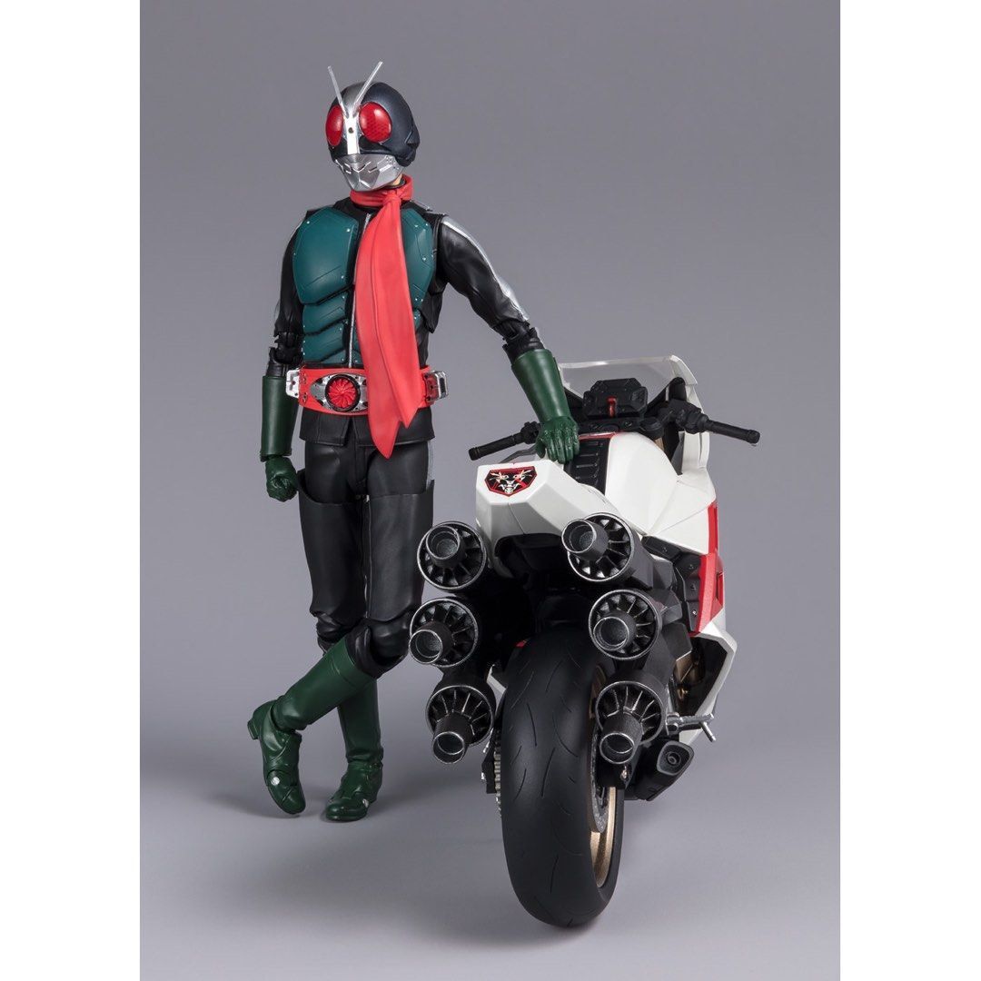 一套不散賣 全新 Bandai SHF SHIN MASKED RIDER NO.2 & CYCLONE 真 新 幪面超人 2號 + 旋風號 ...