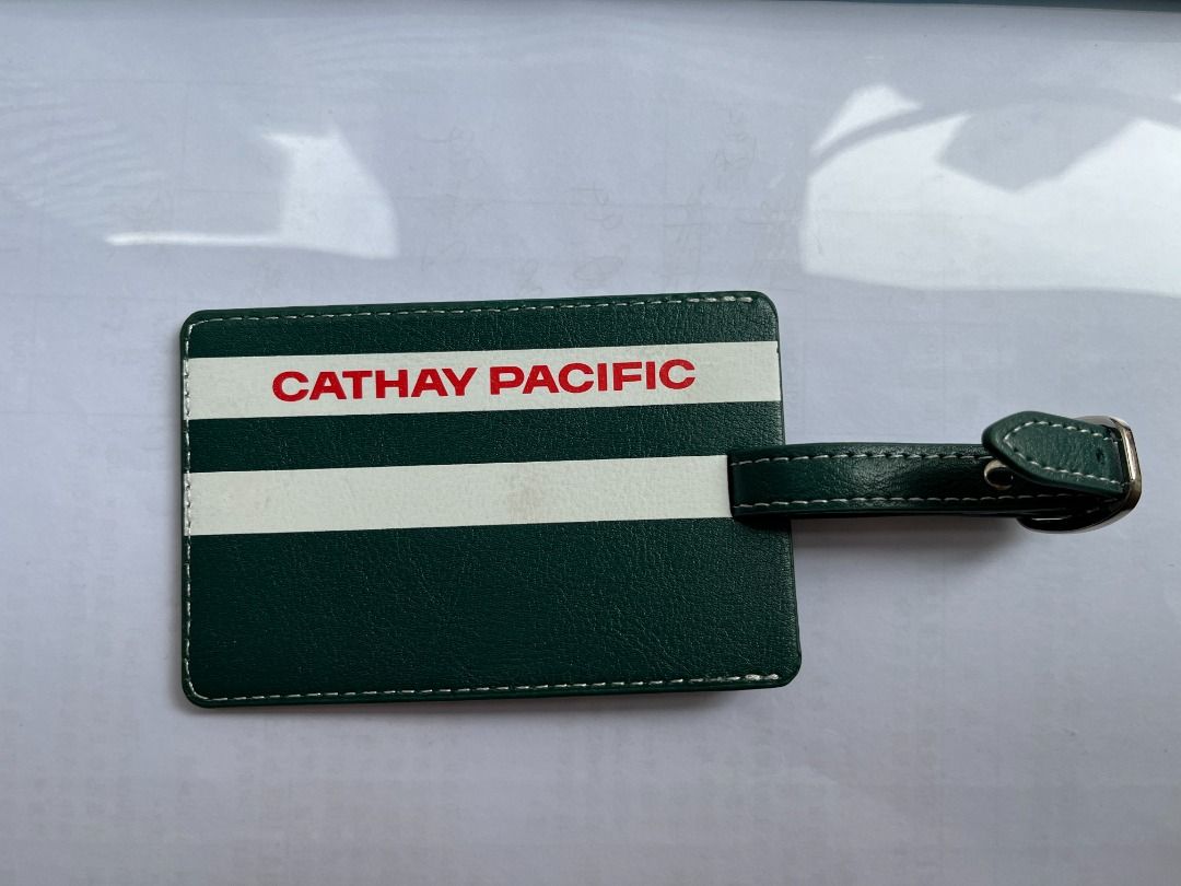 國泰航空行李牌 Cathay Pacific Classic Luggage Tag Dark Green 包平郵, 興趣及遊戲, 旅行 ...