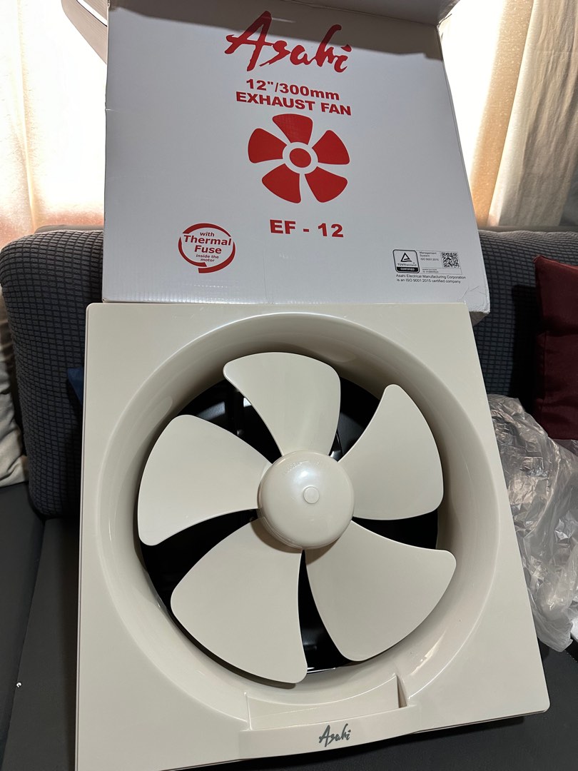 ASAHI EXHAUST FAN 12 INCHES, Furniture & Home Living, Lighting & Fans ...