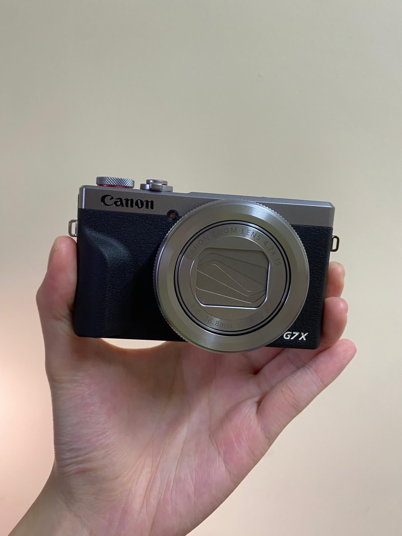 Canon Powershot G7x iii (silver)(box), Photography, Cameras on Carousell