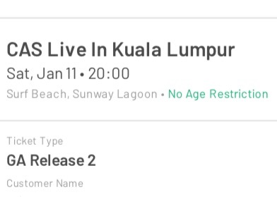 CAS Live In Kuala Lumpur ticket, Tickets & Vouchers, Event Tickets on ...