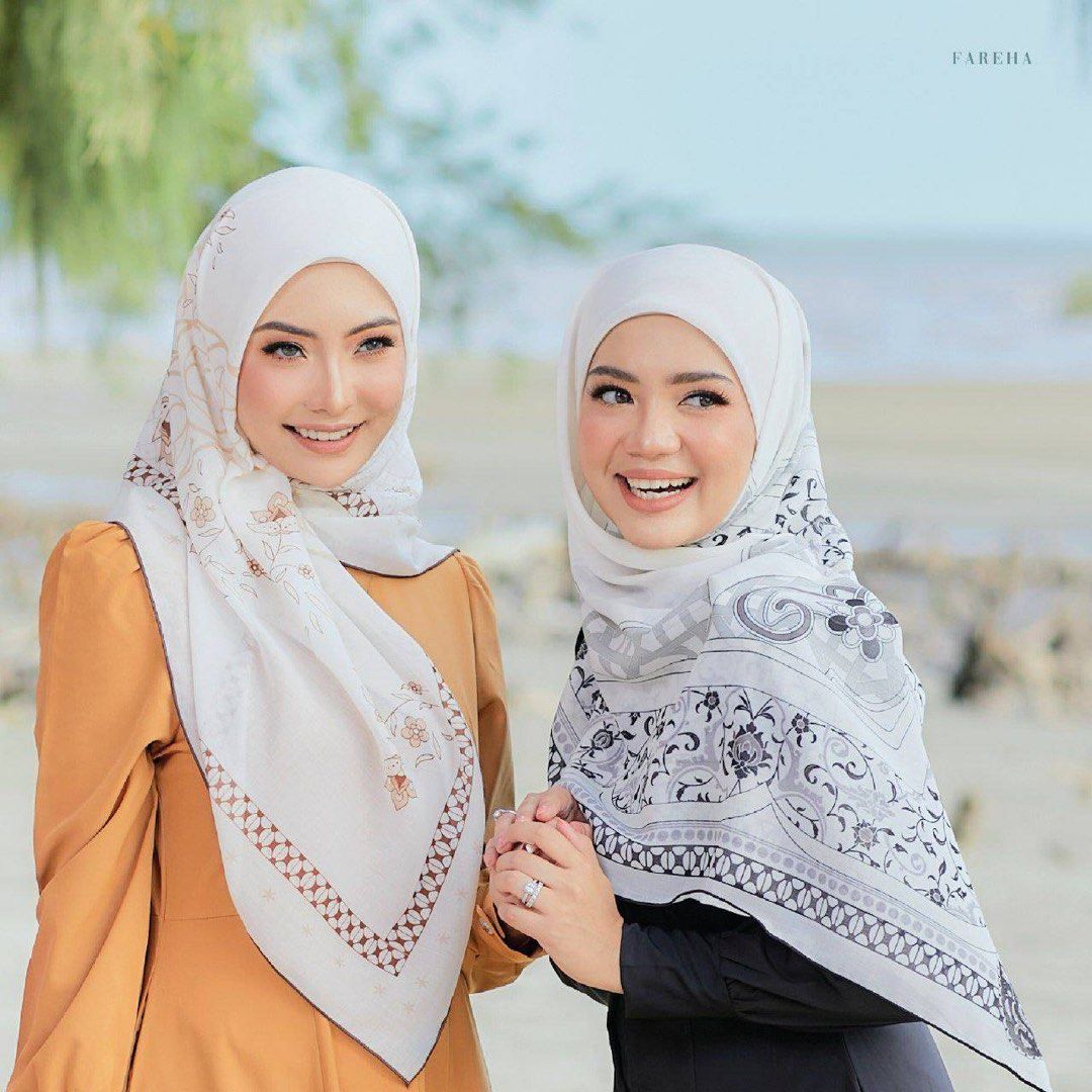 Chanella Nagisa (Beach) Bawal Cotton Premium by Fareha, Women's Fashion ...