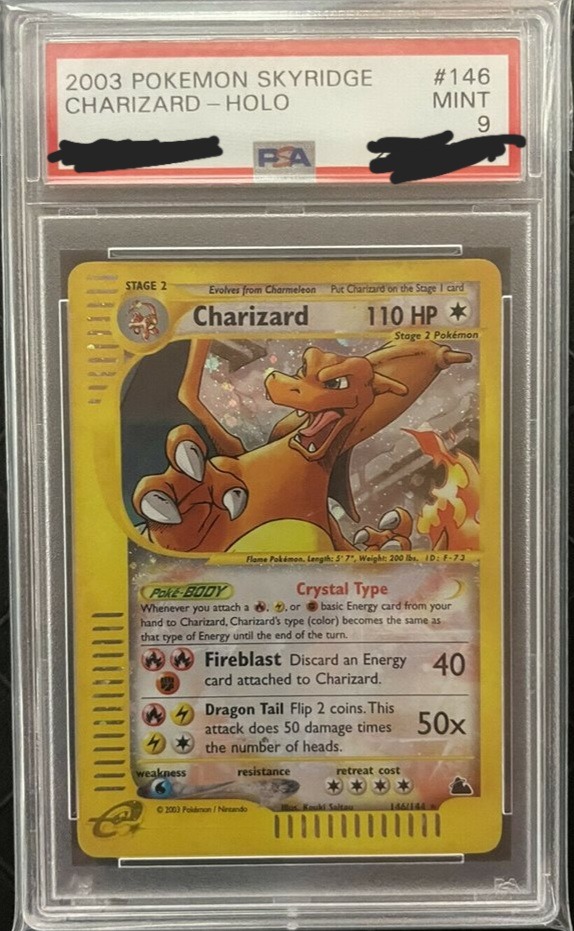 Charizard Skyridge Holo PSA 9, Hobbies & Toys, Toys & Games on Carousell