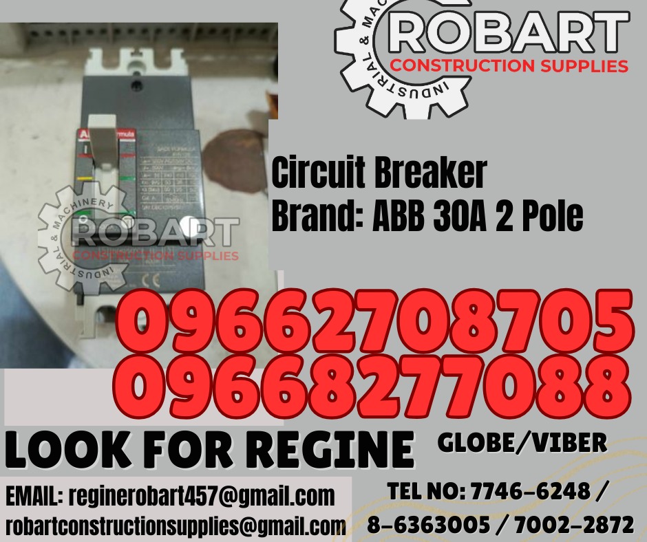Circuit Breaker Brand: ABB 30A 2 Pole, Commercial & Industrial ...
