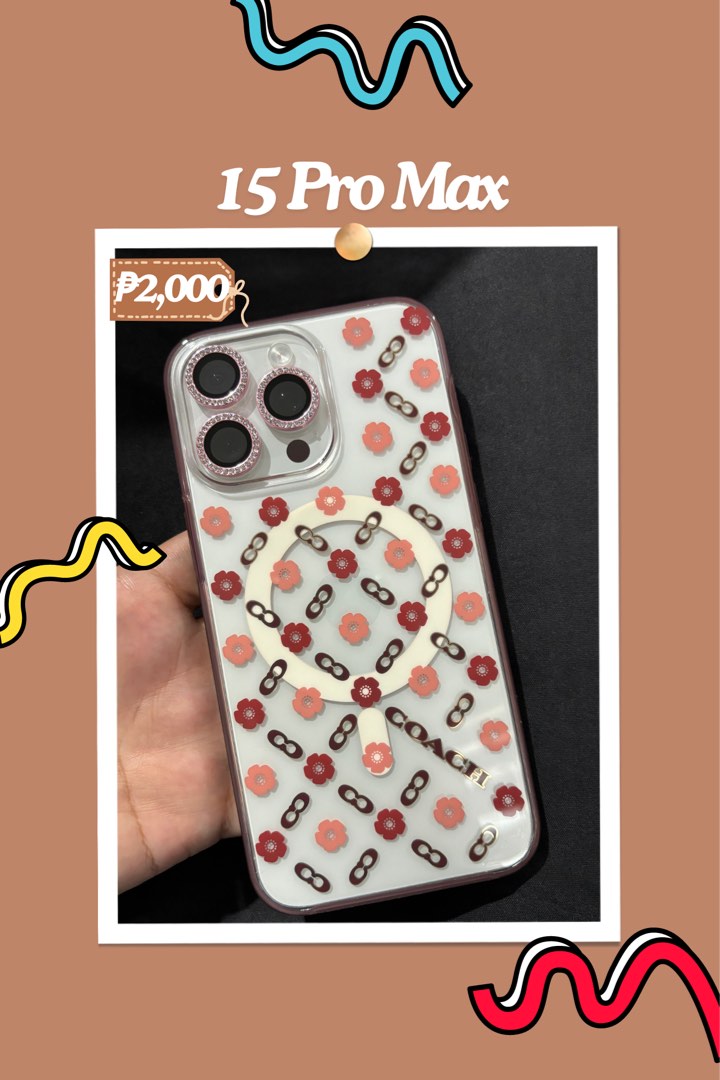 Coach Magsafe Case Tea Rose for 15 Pro Max, Mobile Phones & Gadgets ...