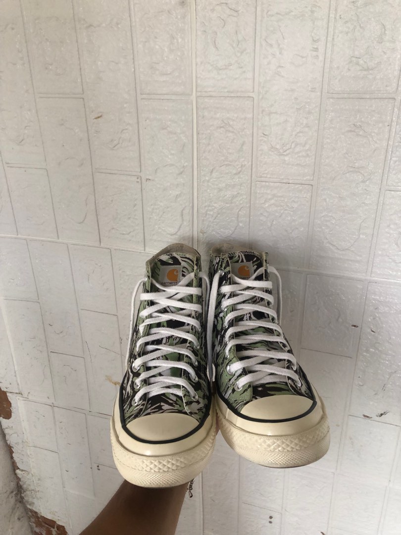 Converse x carhartt collab, Men's Fashion, Footwear, Sneakers on Carousell