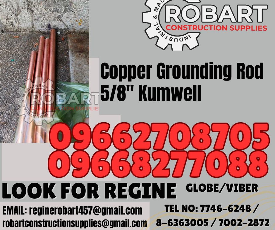Copper Grounding Rod 5/8" Kumwell, Commercial & Industrial ...