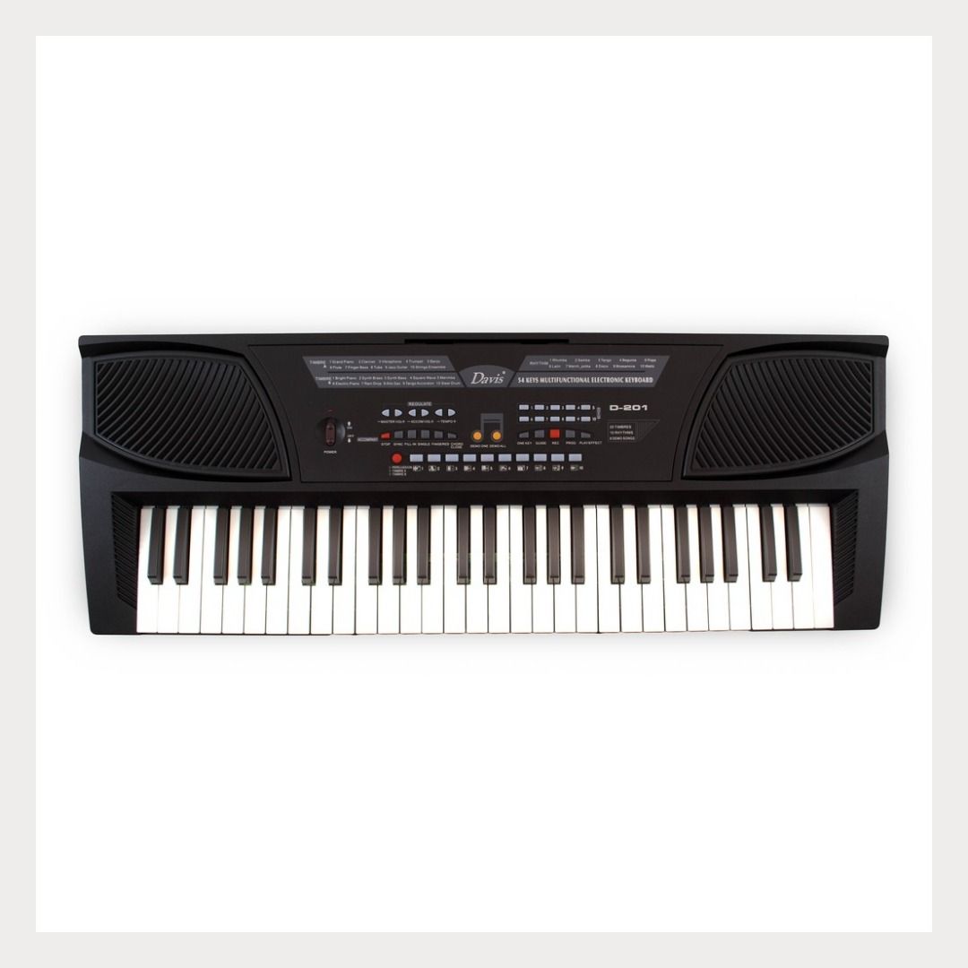 Davis D-201 54 Keys Piano Keyboard, Beginner Piano Keyboard, Piano ...