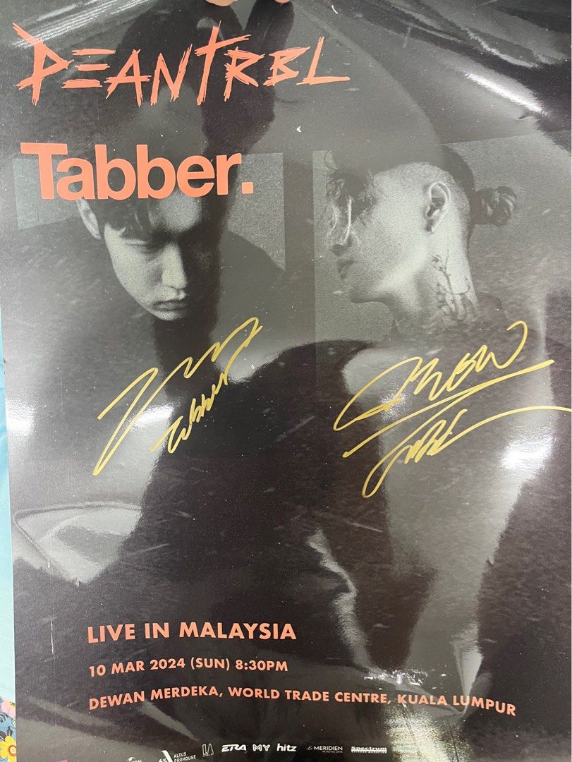 Dean & Tabber Signed Poster, Hobbies & Toys, Collectibles & Memorabilia, K-Wave on Carousell