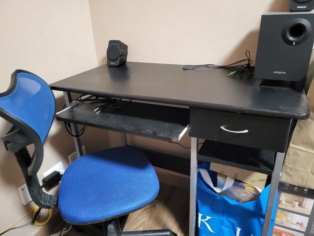 Dekstop Computer Table & Chair, Furniture & Home Living, Furniture ...